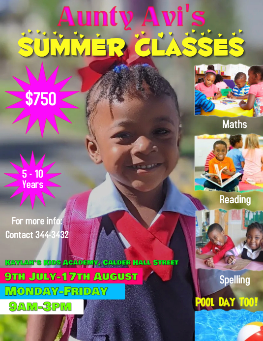 Preschool Classes Flyer Template | PosterMyWall