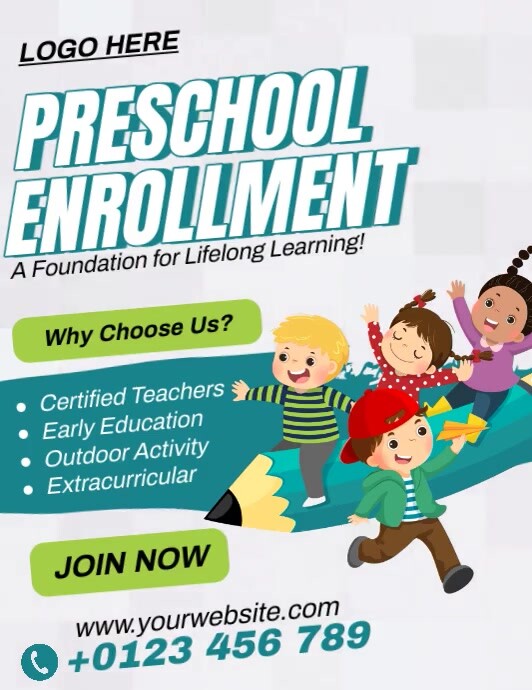 Copy of Preschool Enrollment | PosterMyWall