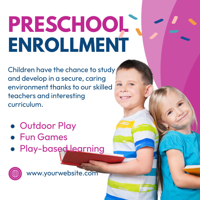 Copy of Preschool Enrollment Offer | PosterMyWall