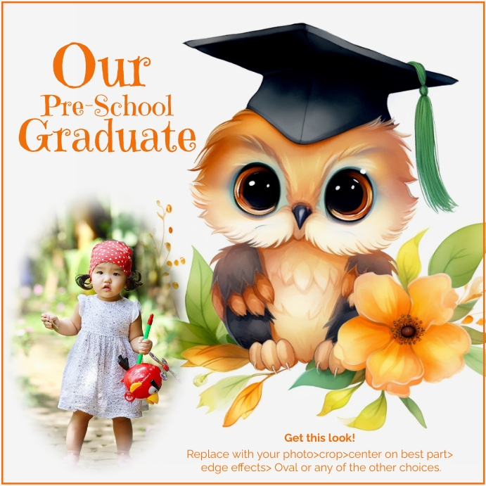 Preschool Graduate Instagram post Template | PosterMyWall