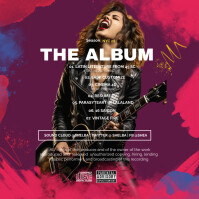 Album Cover Track List Template | PosterMyWall