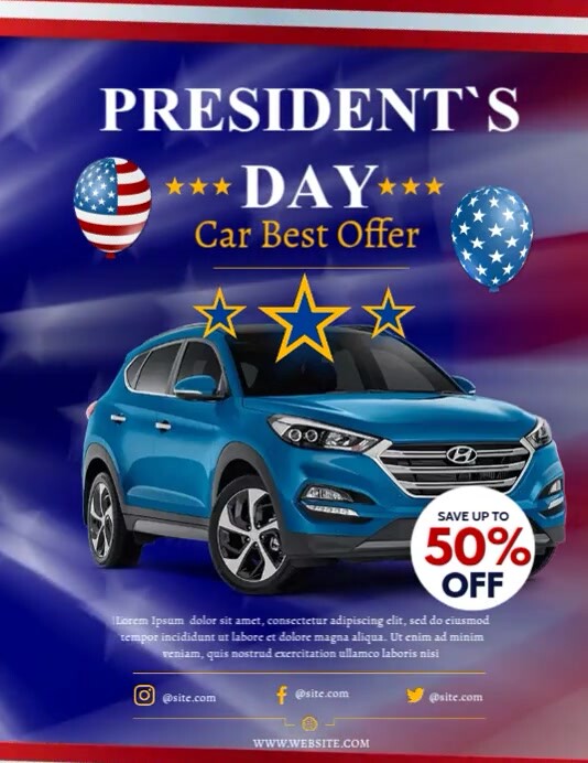 President`s Car Poster Template | PosterMyWall