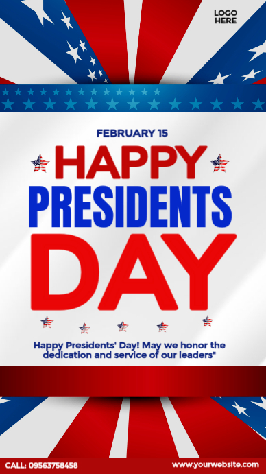 President's Day Celebration Template | PosterMyWall