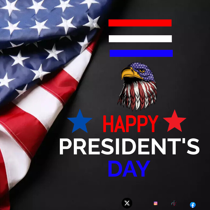 PRESIDENT'S DAY Template | PosterMyWall