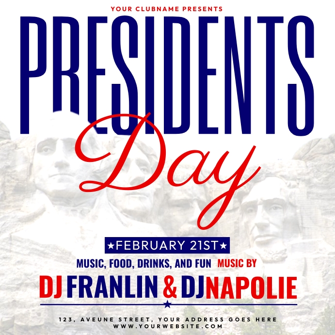 President's Day Template | PosterMyWall