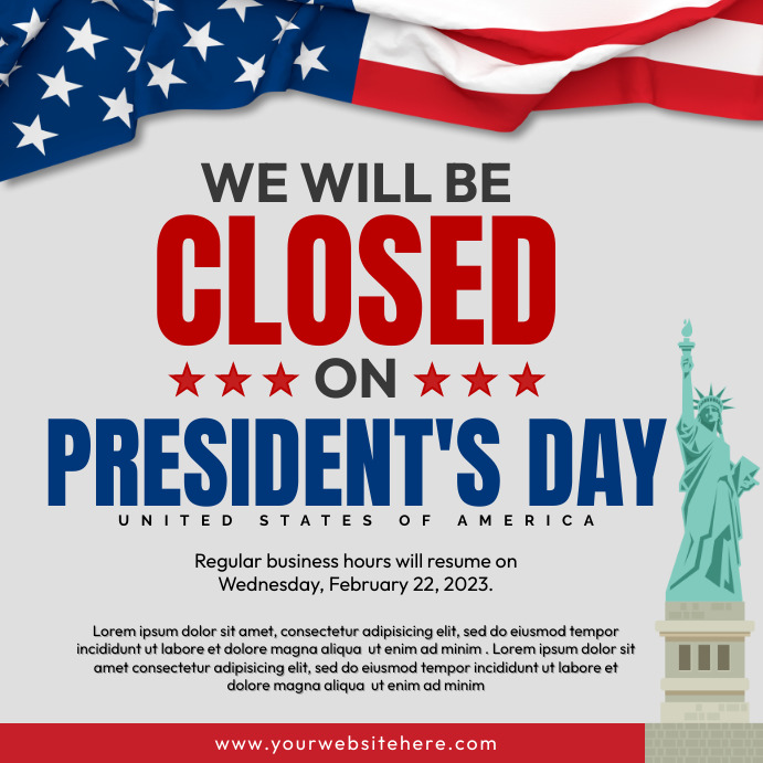 President's Day Template | PosterMyWall