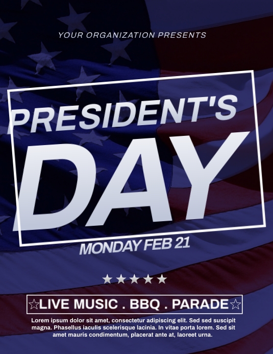 President's Day Flyer design template | PosterMyWall