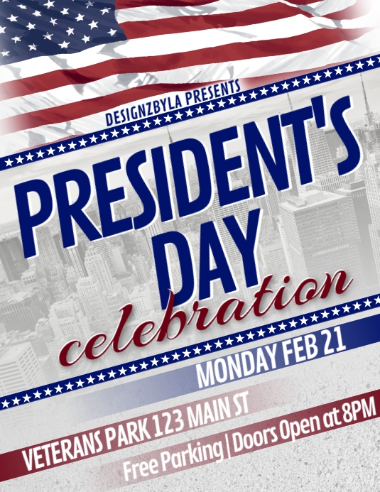 President's Day Flyer design Template | PosterMyWall