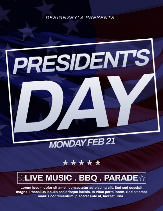President's Day Flyer Event v.1 Template | PosterMyWall