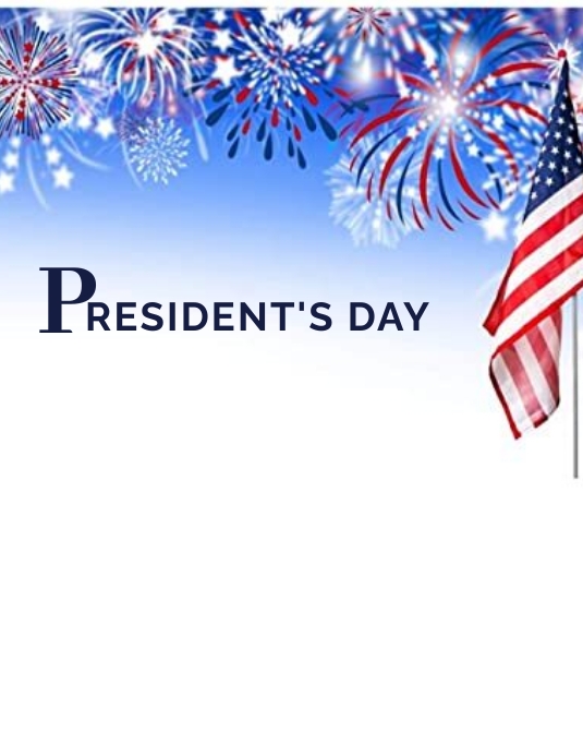 President's Day flyer poster template design | PosterMyWall