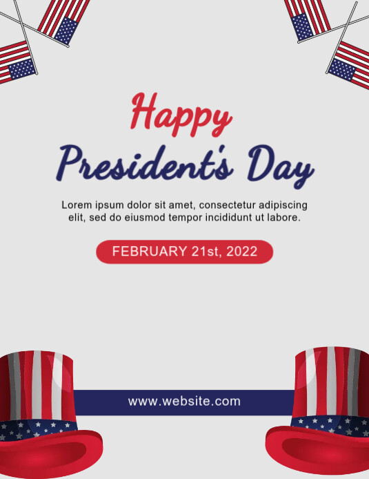 president's day flyer template | PosterMyWall