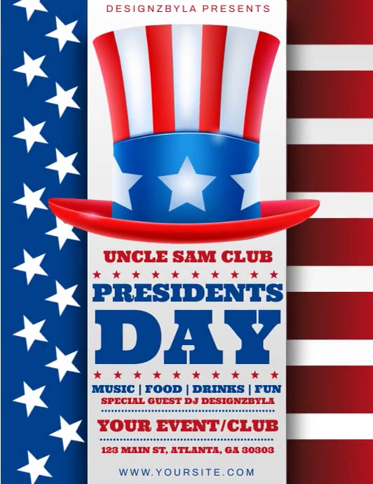 Copy of President's Day Flyer v.5 | PosterMyWall