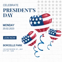 president day celebration invitation template | PosterMyWall