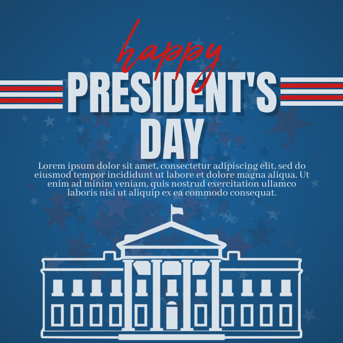 President's Day Instagram Post Template | PosterMyWall