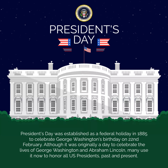 Copy of President's Day Instagram Post | PosterMyWall