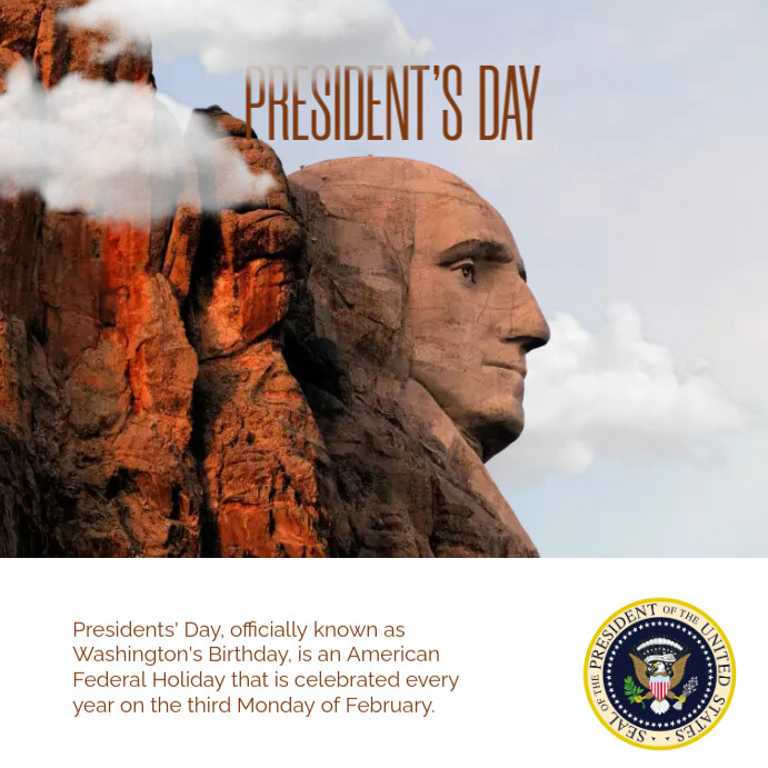 President's Day Instagram Post Template | PosterMyWall