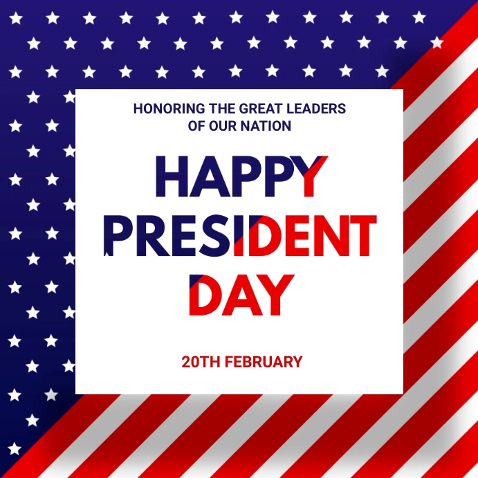 President's Day Instagram Post. Template | PosterMyWall