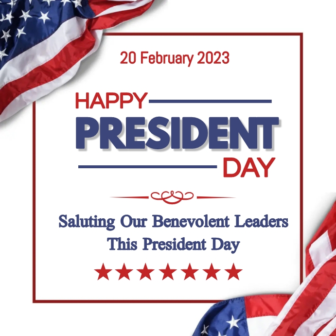 President's Day Instagram Post. Template | PosterMyWall
