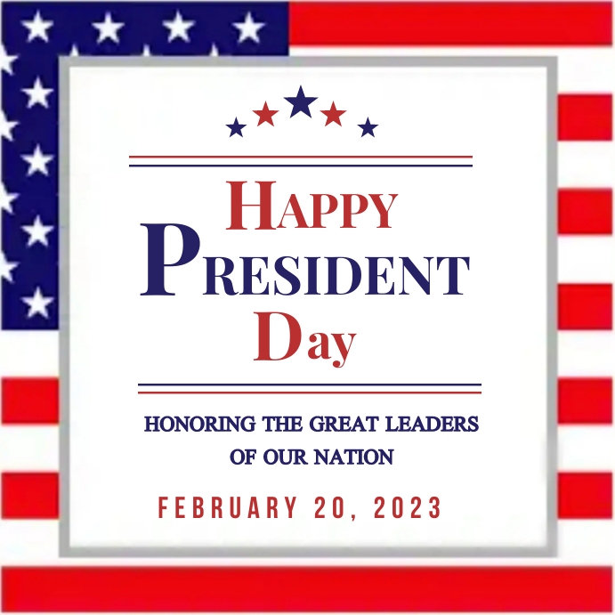 President's Day Instagram Post. Template | PosterMyWall
