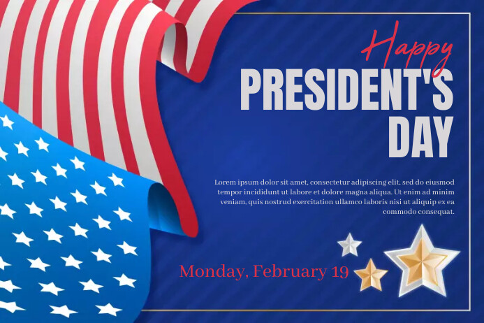President's Day Poster Template | PosterMyWall