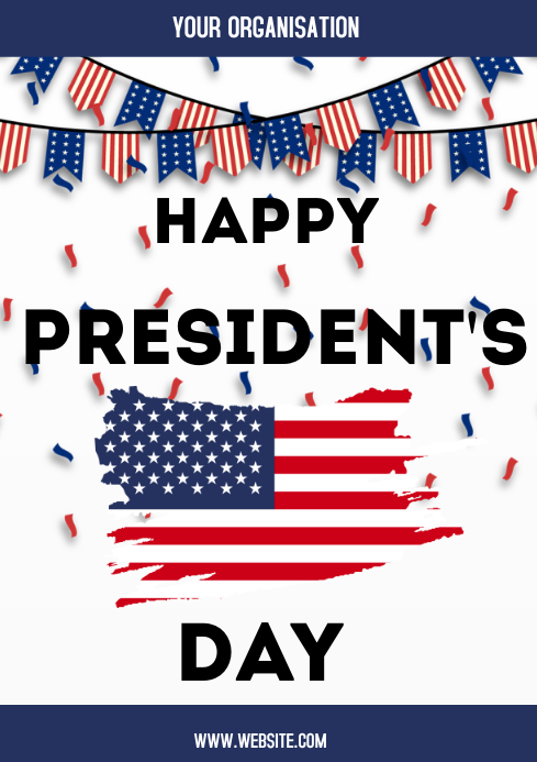 president's day poster Template | PosterMyWall