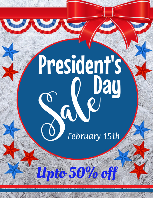 President's Day Sale, Sale Template | PosterMyWall