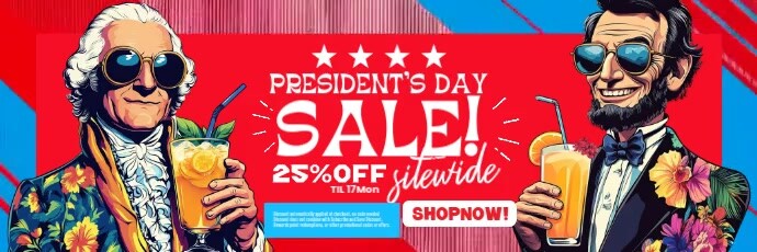 President's Day Sale Banner Template | PosterMyWall