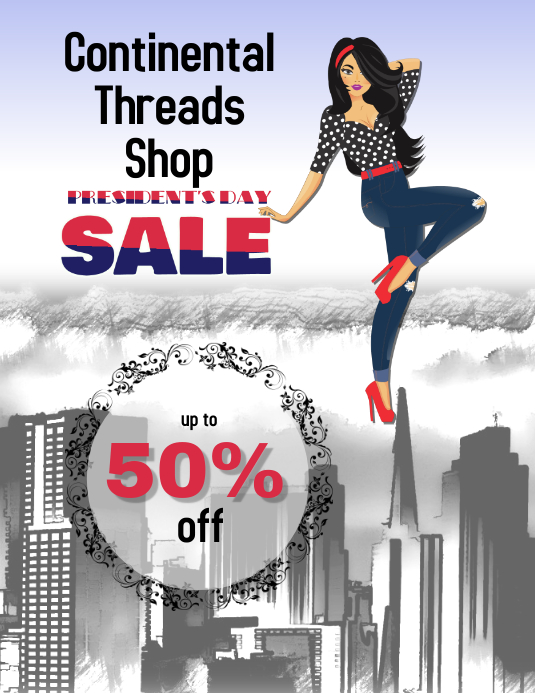 President's Day Sale Flyer Template | PosterMyWall