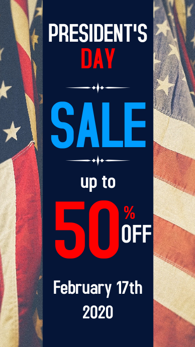 Copy of President's Day sales advertisement | PosterMyWall