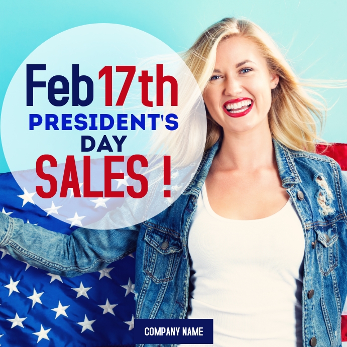 President's day sales advertisement for insta Template | PosterMyWall