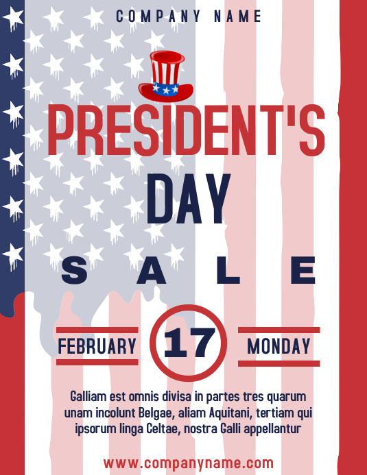 President's day sales flyer Template | PosterMyWall