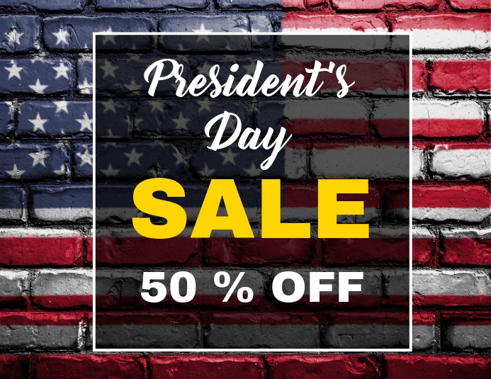 President's day sales flyer Template | PosterMyWall