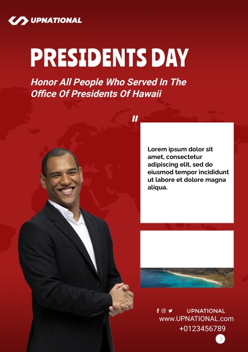 PRESIDENT'S DAY TEMPLATE | PosterMyWall