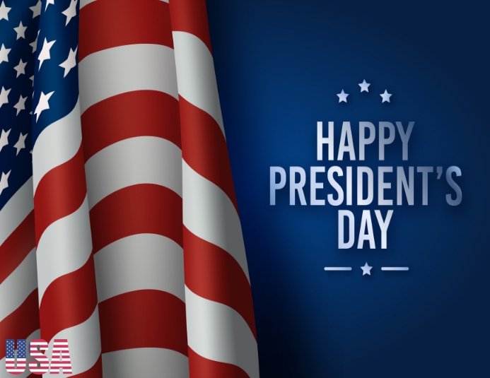President's day with American flag Template | PosterMyWall