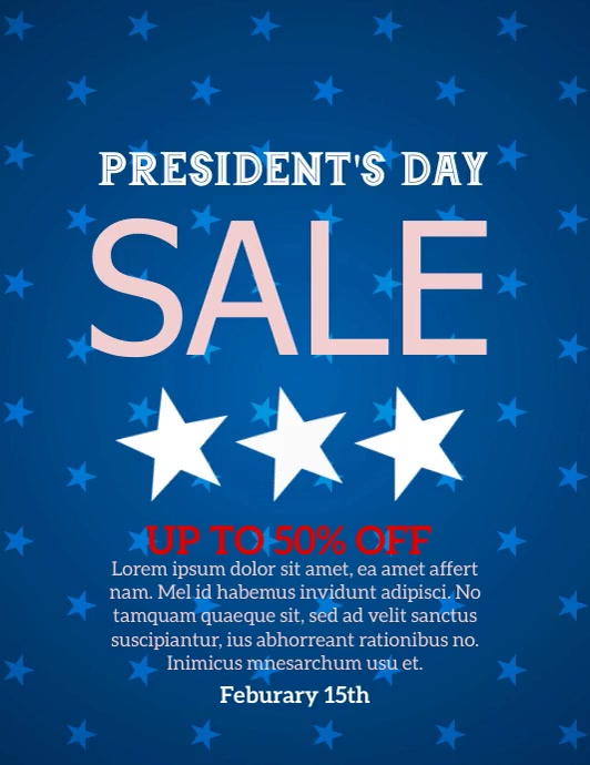 President's Sale Template | PosterMyWall
