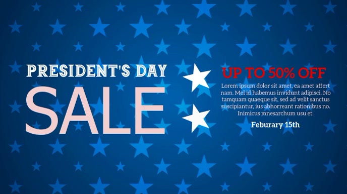 President's Sale Template | PosterMyWall