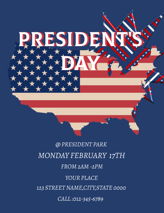 PRESIDENT DAY FLYER Template | PosterMyWall