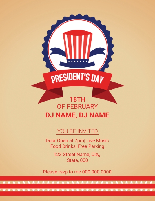 President Day Flyer Template | PosterMyWall