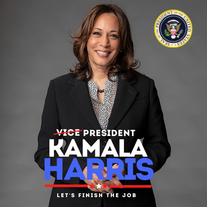 Copy of President Kamala Harris Social Media Design | PosterMyWall
