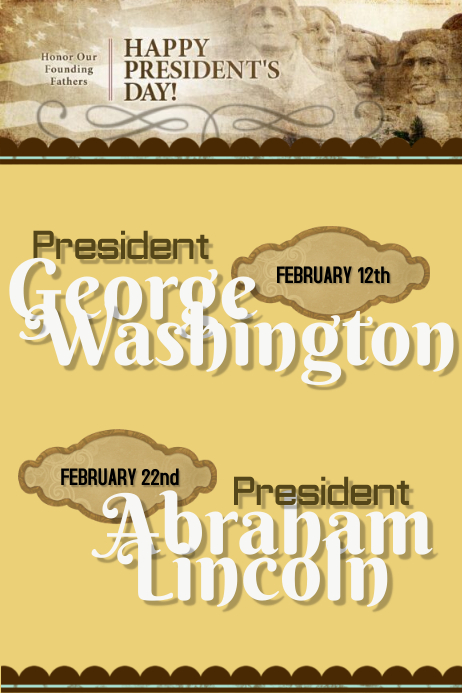 President's birthday Template | PosterMyWall