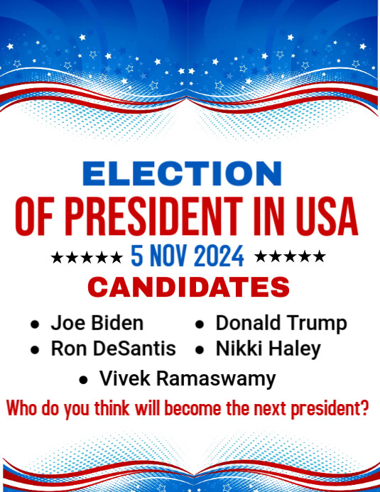 Copy of presidential election flyer | PosterMyWall