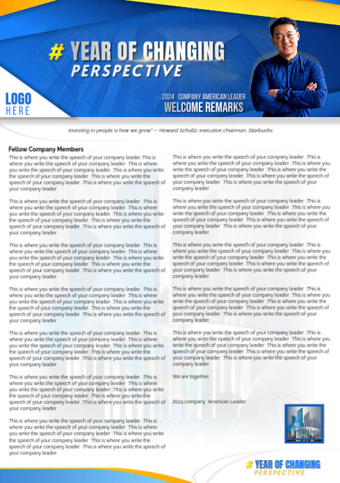 Copy of Presidential Speech | PosterMyWall