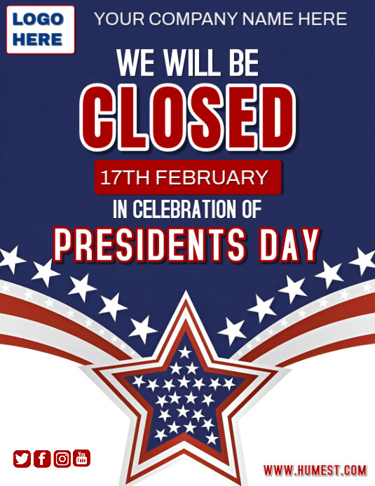 Presidents' Day Flyer Template | PosterMyWall