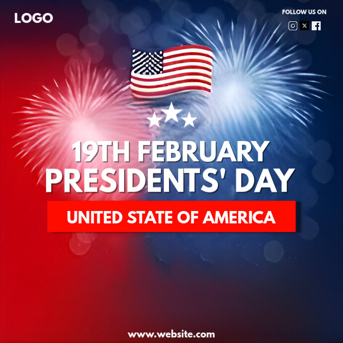 presidents' day TEMPLATE | PosterMyWall