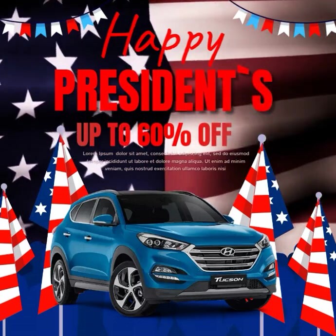 Presidents Car Sale Ads Template | PosterMyWall