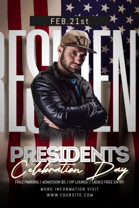 Presidents Celebration Day Template | PosterMyWall