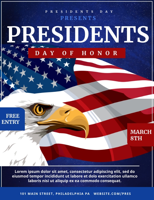 Presidents day Template | PosterMyWall