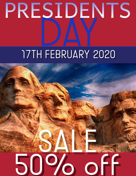 PRESIDENTS DAY Template | PosterMyWall