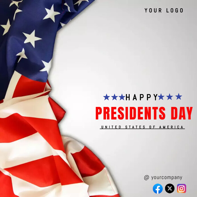 Presidents day Instagram post Template | PosterMyWall