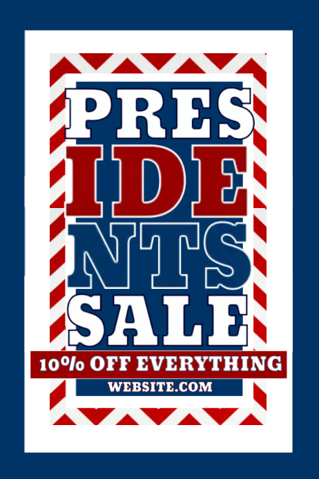 Presidents Sale Template | PosterMyWall